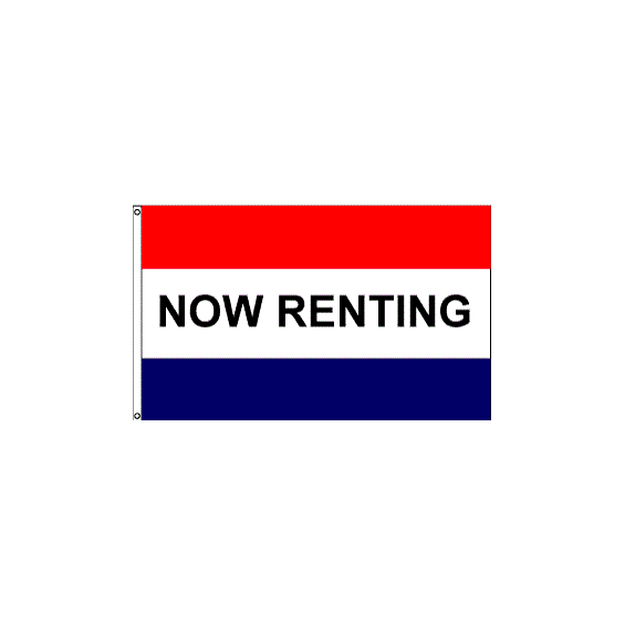 Now Renting Flag 3x5' Nylon | Quality Flags