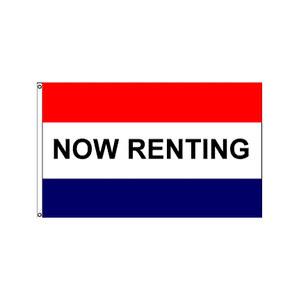 Now Renting Flag 3x5' Nylon | Quality Flags